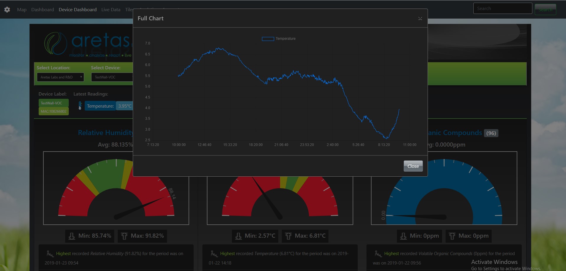 Aretas Real Time Location Software – Aretas Sensor Networks Aretas Real Time Location Software – Aretas Sensor Networks
